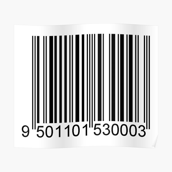"Barcode" Poster for Sale by avidfan2000 | Redbubble
