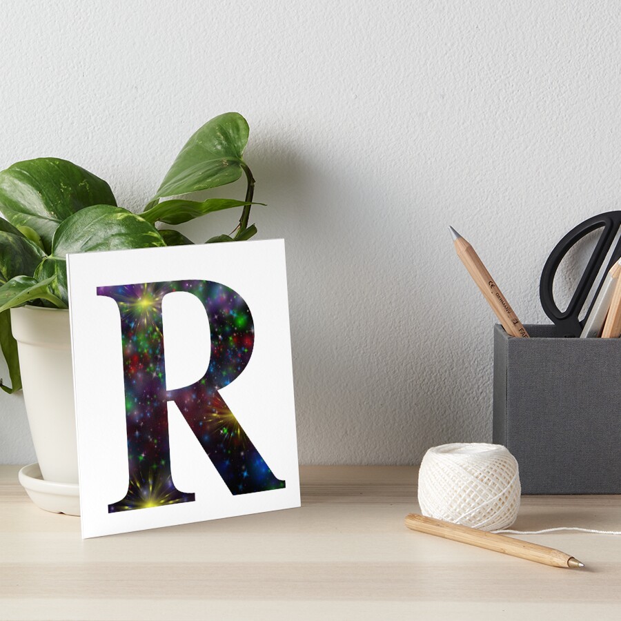 "Galaxy - Letter "R"" Art Board Print for Sale by planet-eye | Redbubble