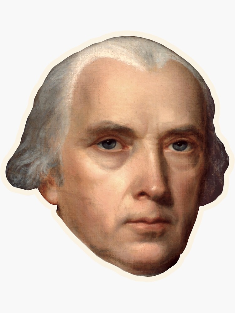"James Madison - President of the United States" Sticker for Sale by ...