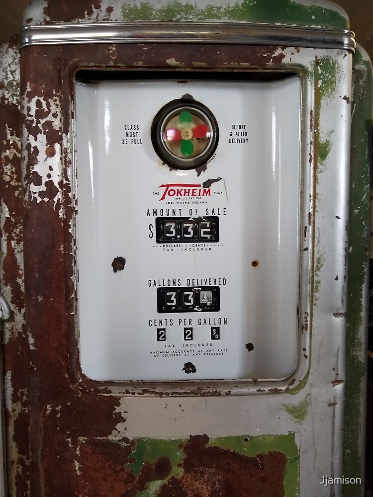 "Vintage diesel gas station pump green Tokheim Sign rustic ...