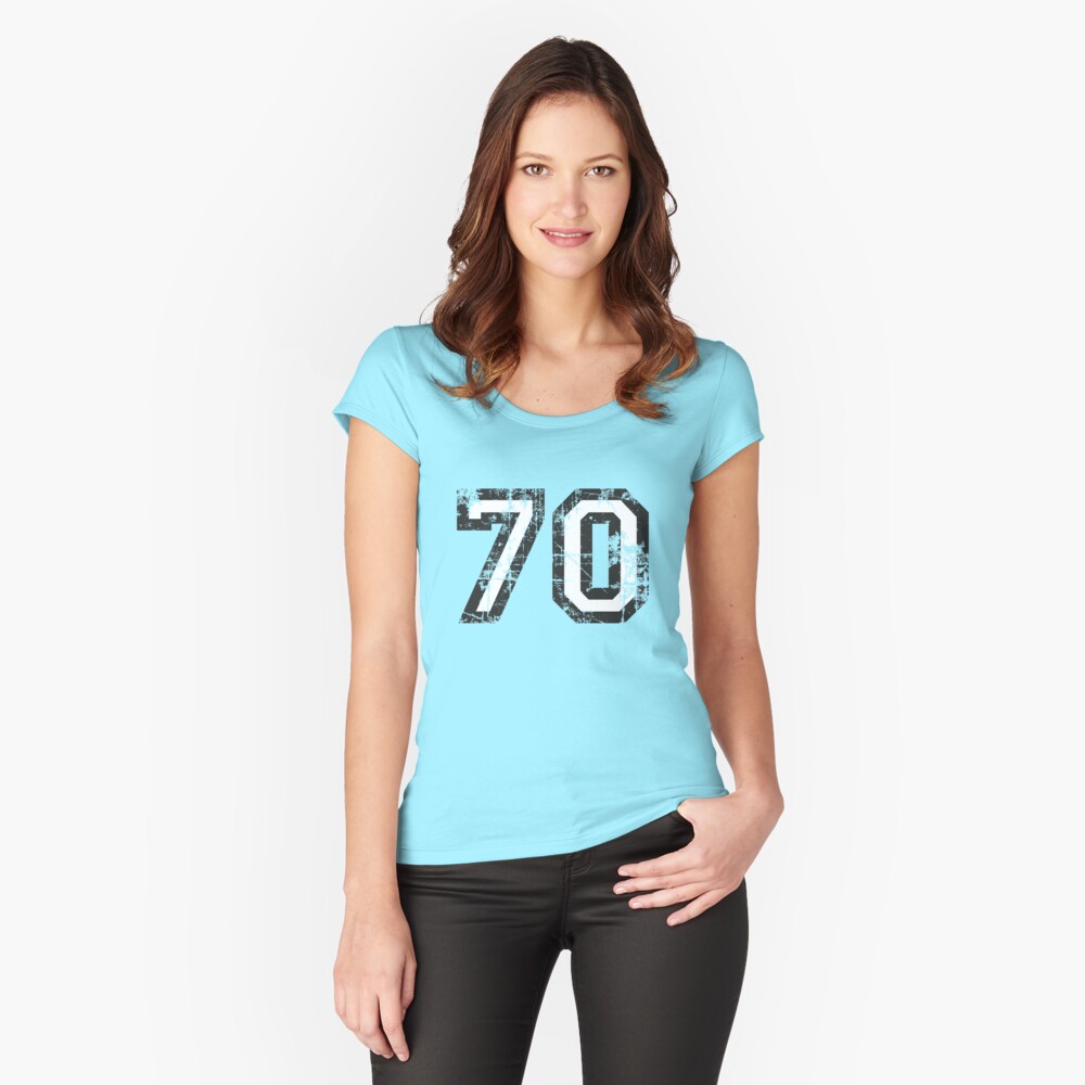 "Number 70 Black/White Vintage 70th Birthday Design" Sticker for Sale ...