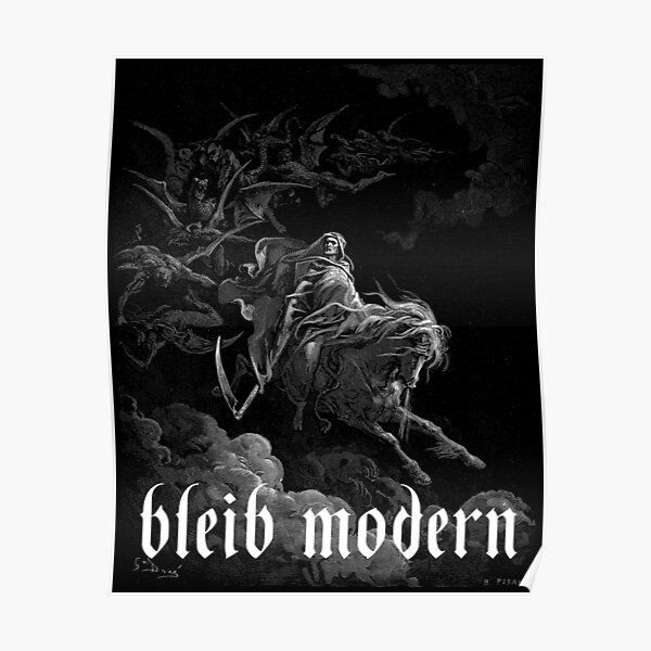 "Bleib Modern, darkwave recording artists" Poster for Sale by RISE-afh ...