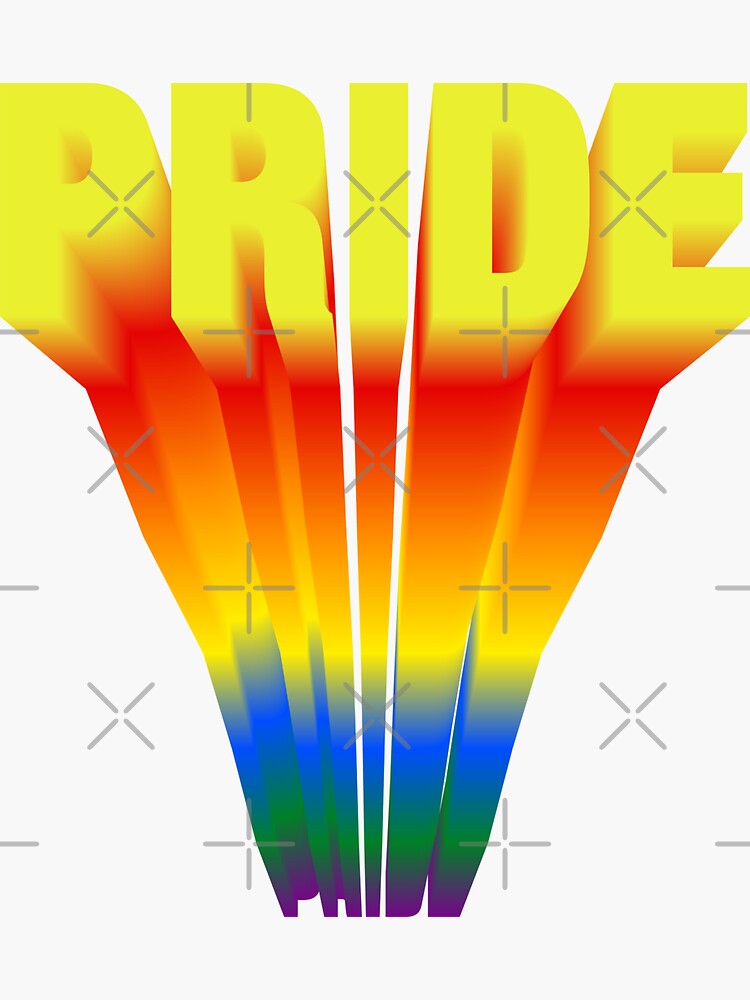 "Brockhampton Pride Font" Sticker for Sale by TisoBoiteto | Redbubble