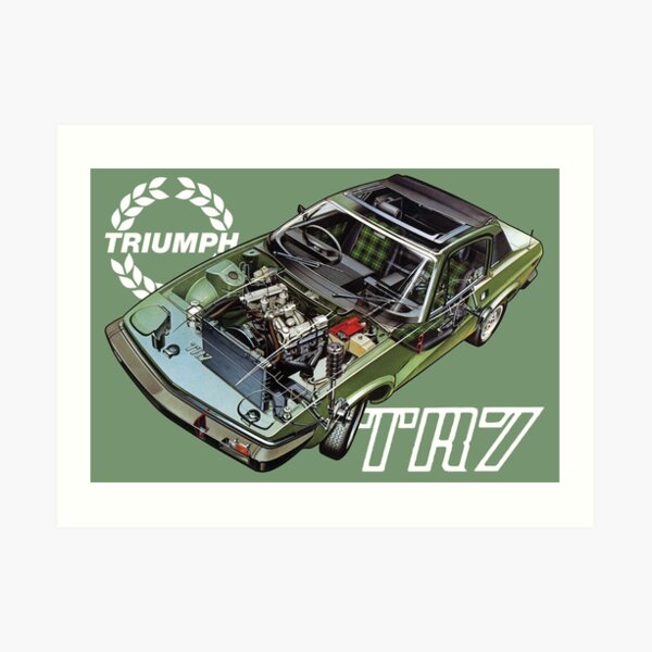 "TRIUMPH TR7" Art Print by ThrowbackMotors | Redbubble