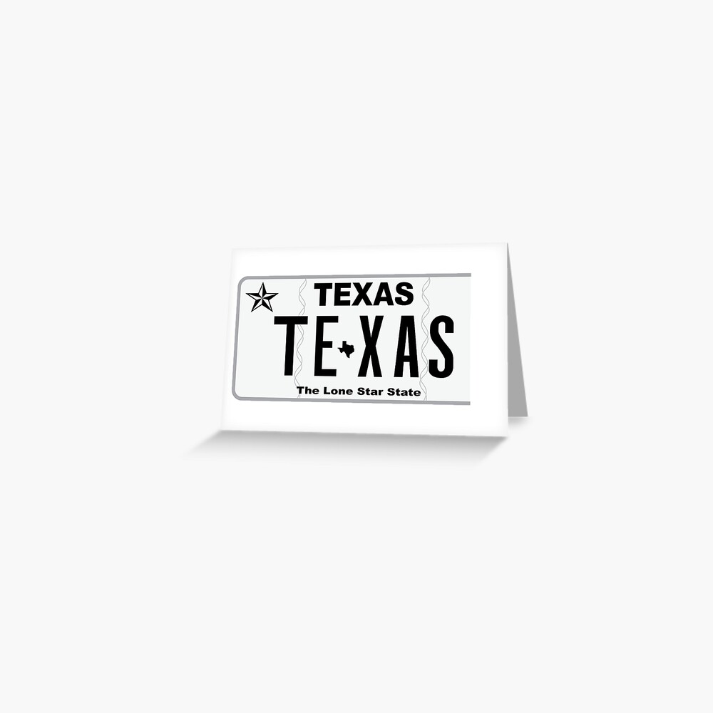 "Texas License Plate" Sticker for Sale by ceomg | Redbubble