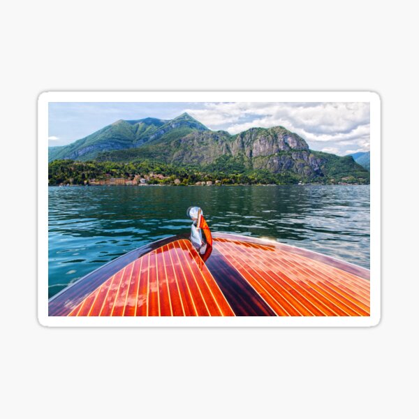 "Cruising Lake Como" Sticker by AdrianAlford | Redbubble
