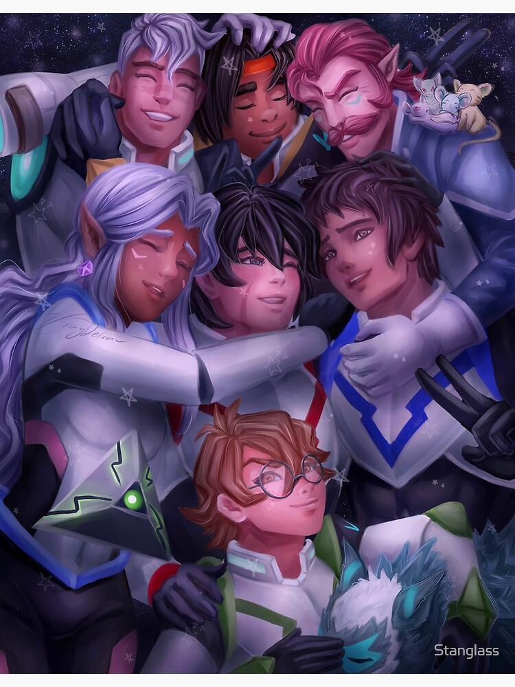 "Voltron Group" Poster for Sale by Stanglass | Redbubble