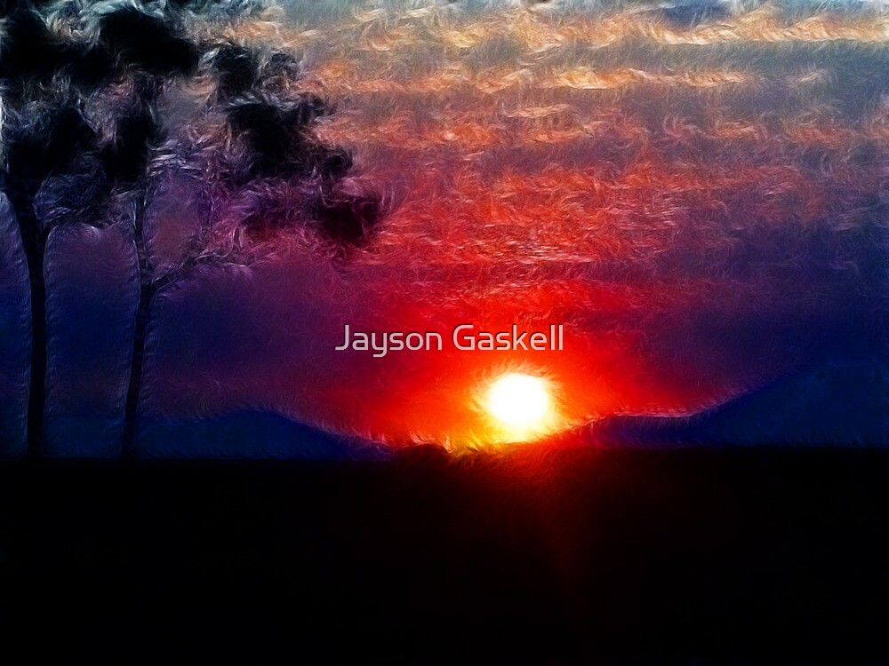 "Bushland sunset" by Jayson Gaskell | Redbubble