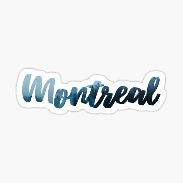 "MONTREAL " Sticker by CartoonBuffoon | Redbubble