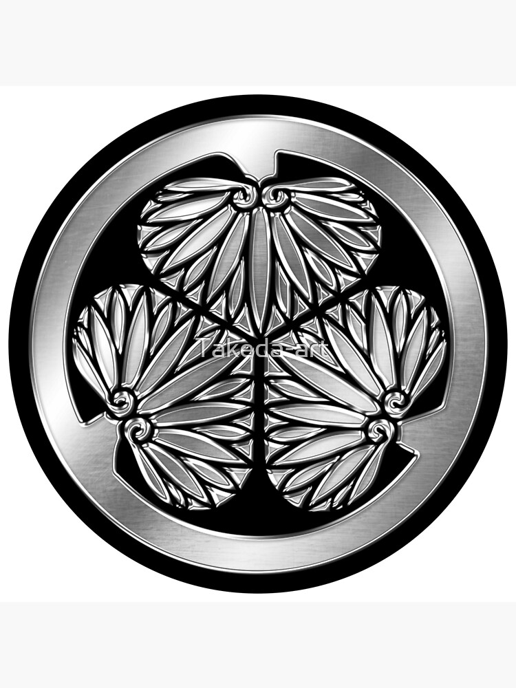 "Tokugawa Clan Kamon Silver Chrome" Poster for Sale by Takeda-art ...