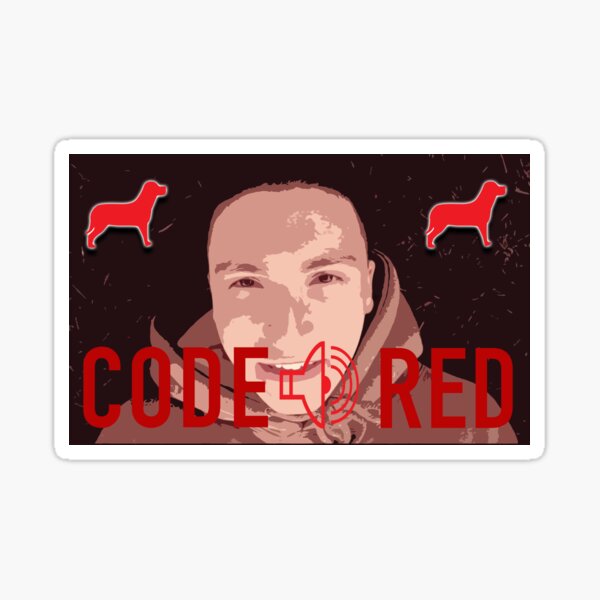 "Token rapper code red sticker music codered " Sticker for Sale by ...