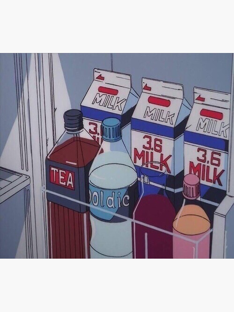 "anime fridge" Sticker by prxsci | Redbubble