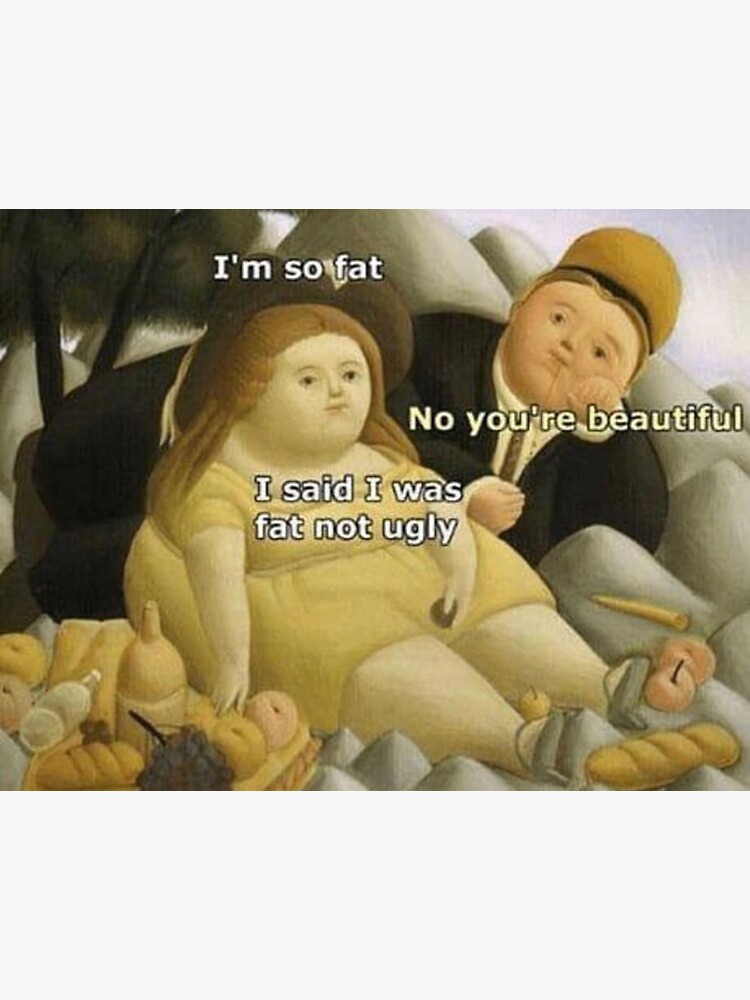 "Fat Meme" Sticker for Sale by kmarie98 | Redbubble