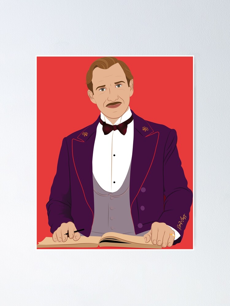 "The Grand Budapest Hotel - M. Gustave" Poster by etillustrator | Redbubble