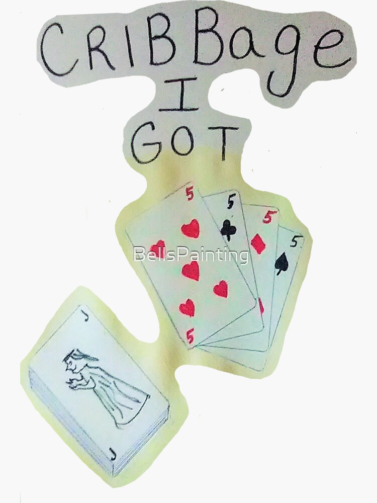 "Cribbage" Sticker by BellsPainting | Redbubble