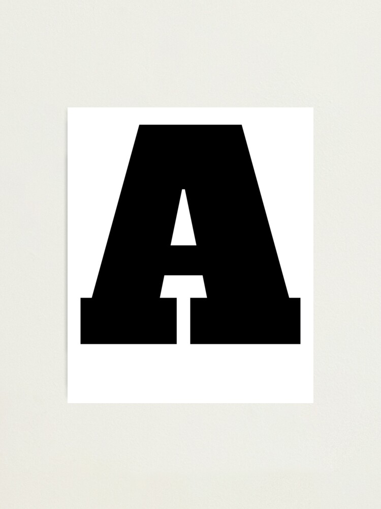 Lámina fotográfica «Alfabeto A (letra mayúscula a), letra A» de ...