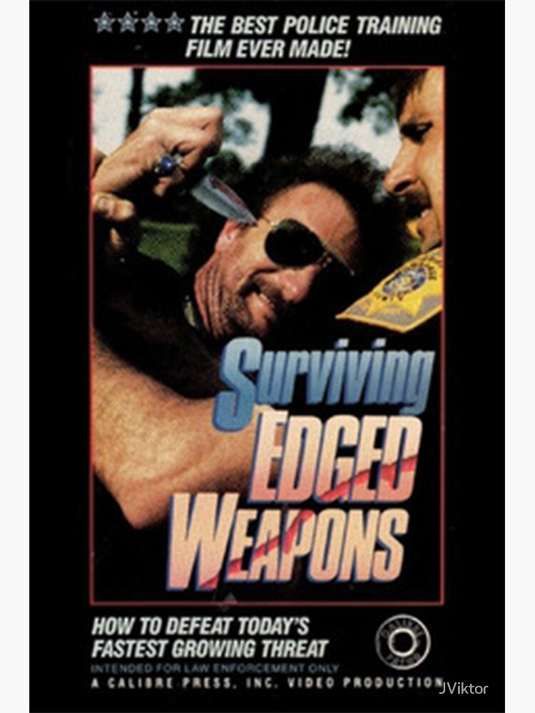 "Surviving edged weapons" Sticker for Sale by JViktor | Redbubble