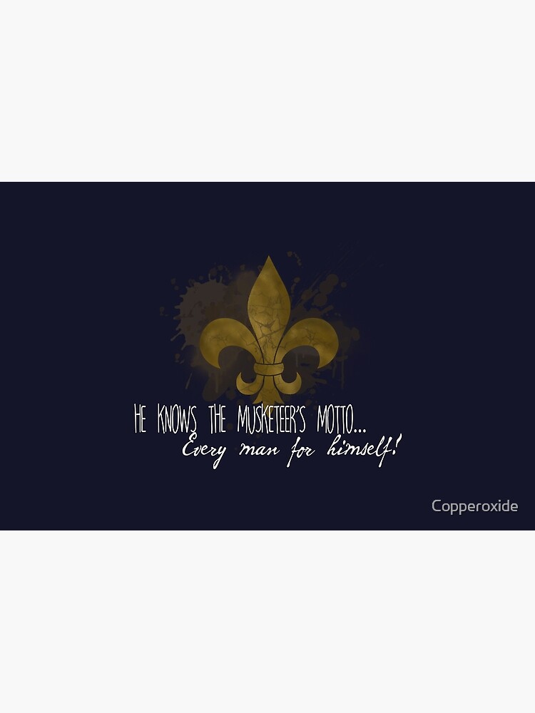 "He knows the Musketeer's motto..." Laptop Skin for Sale by Copperoxide ...
