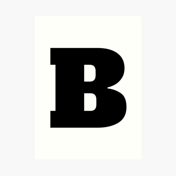 Lámina artística for Sale con la obra «Alfabeto B (letra minúscula b ...