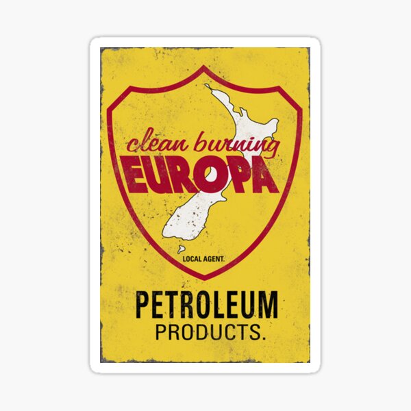 "Europa NZ" Sticker for Sale by Retrostickersnz | Redbubble