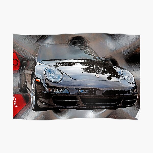 "Porsche 911 Collage - watercolored" Poster by colinbes | Redbubble