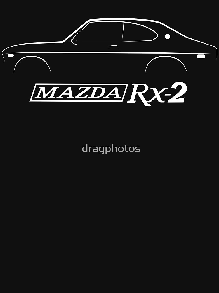 "MAZDA RX2 COUPE ROTARY" T-shirt by dragphotos | Redbubble | mazda t ...