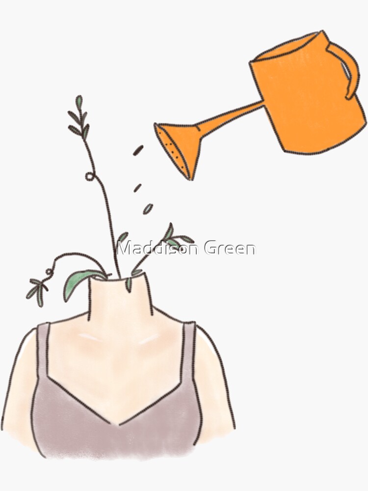 "EVERYONE GROWS AT DIFFERENT RATES - Style 2" Sticker by maddisonegreen ...