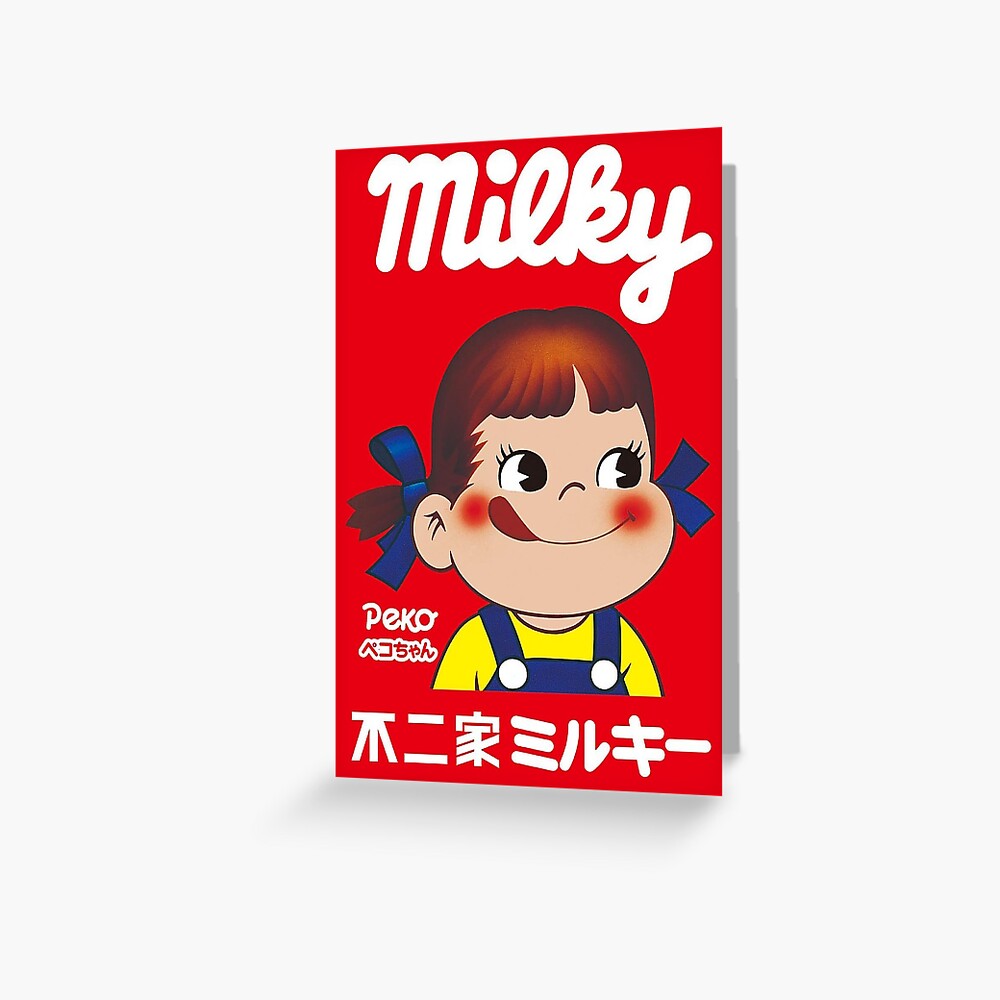 "Milky Peko-chan" Greeting Card by kanban | Redbubble