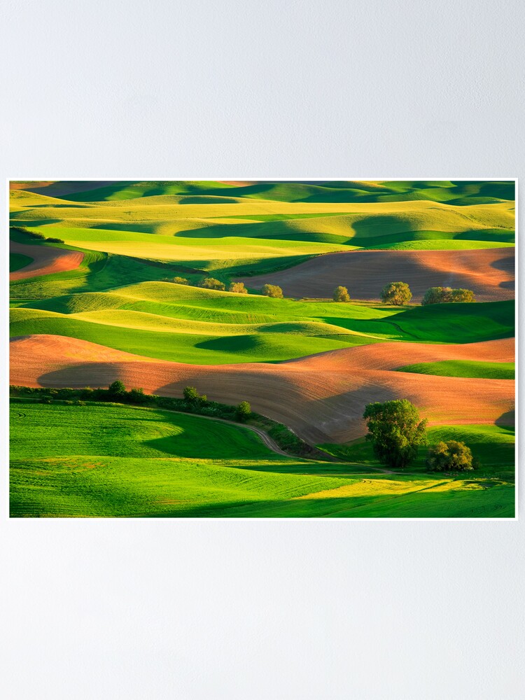 "Palouse Patchwork" Poster for Sale by IngeJohnsson | Redbubble