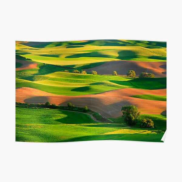 "Palouse Patchwork" Poster for Sale by IngeJohnsson | Redbubble