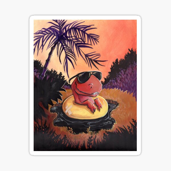 "Tar Pits" Sticker by ArtOfBianca | Redbubble