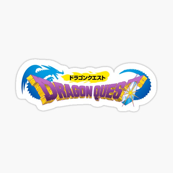 "Dragon Quest Logo" Sticker for Sale by RubenCRM | Redbubble