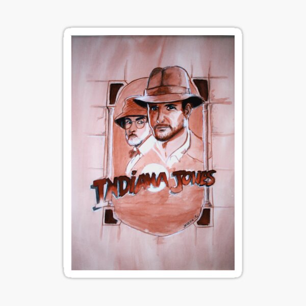 "Indiana Jones" Sticker for Sale by Blue-Angel | Redbubble