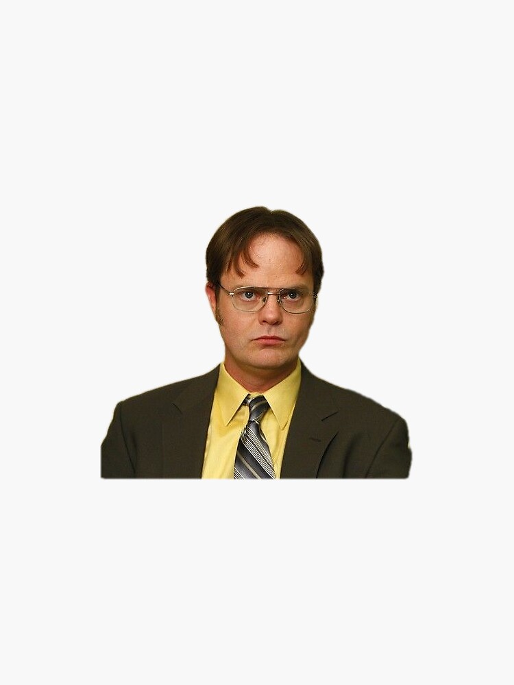 "Dwight Schrute Not Impressed" Sticker for Sale by Night-Sky-Art ...