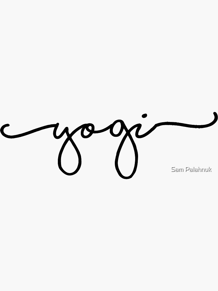 "yogi sticker " Sticker for Sale by sampalahnukart | Redbubble