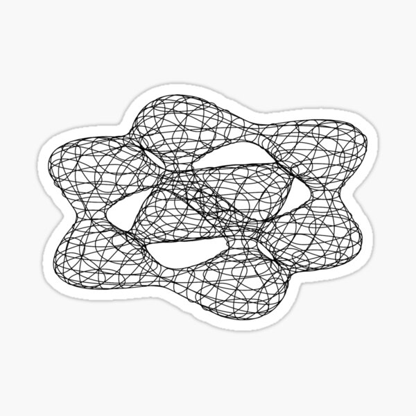 "TANGLECUBE - Wired Goursat Tangle" Sticker for Sale by Toxenum | Redbubble