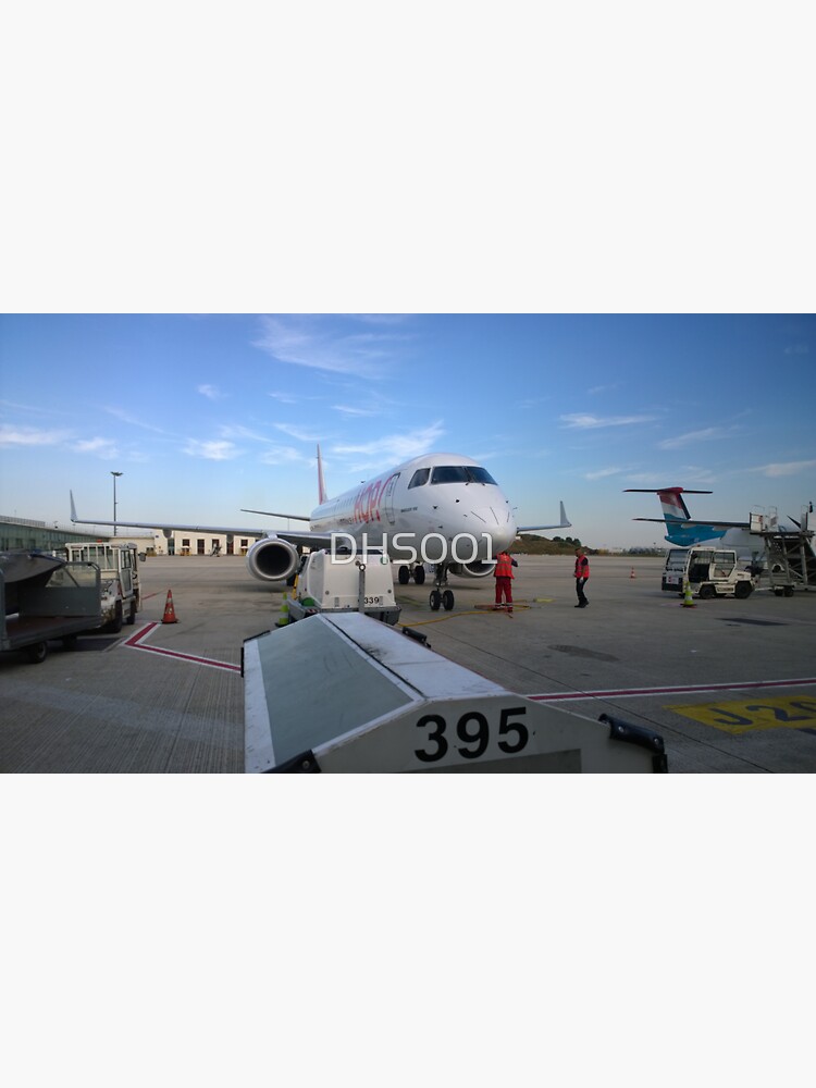 "Embraer 190 at the terminal" Sticker by DHS001 | Redbubble