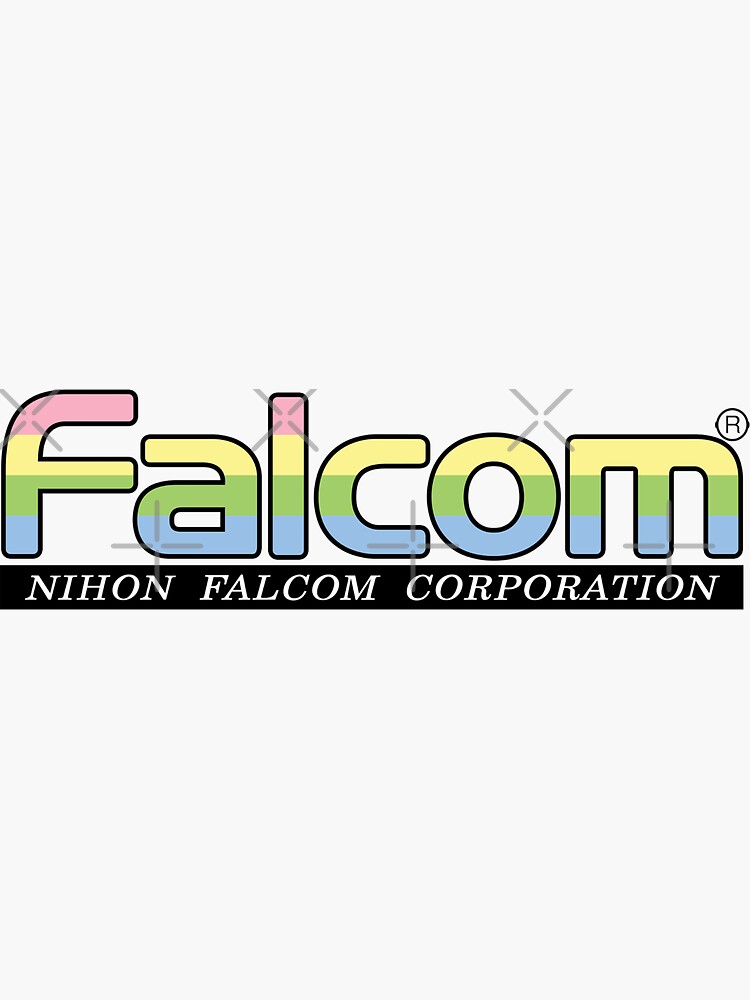 "Nihon Falcom (日本ファルコム) Logo" Sticker for Sale by RubenCRM | Redbubble