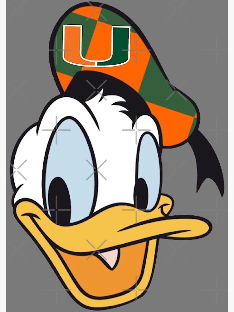 "UMiami Donald Duck" Poster by csachs | Redbubble