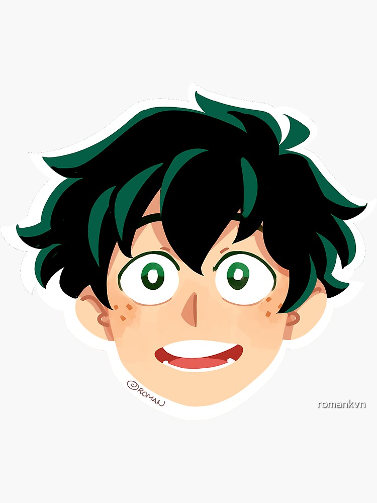 "Deku" Sticker for Sale by romankvn | Redbubble