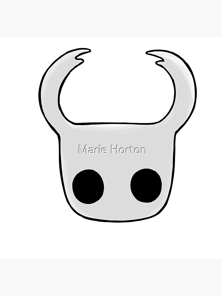 "Simple Hollow Knight Head Caricature " Art Print by xoMarieHortonxo ...