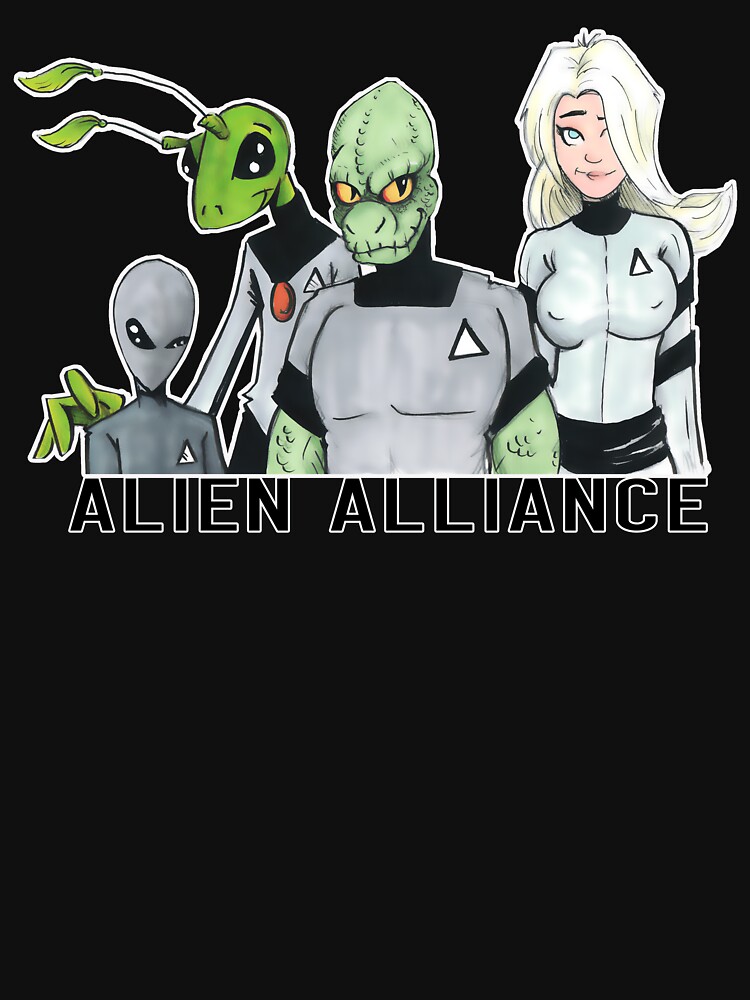 "The Alien Alliance Rev 2" T-shirt by mkgeiger | Redbubble