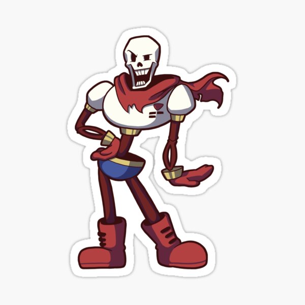 "Undertale Papyrus" Sticker for Sale by HolyOats | Redbubble