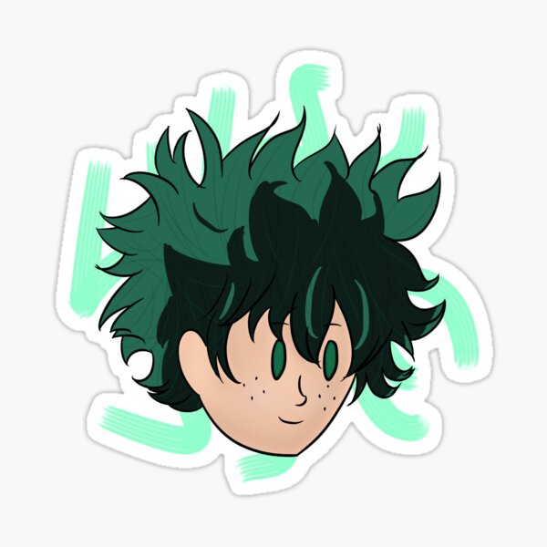 "Deku Sticker" Sticker for Sale by NerdzLikeCandy | Redbubble
