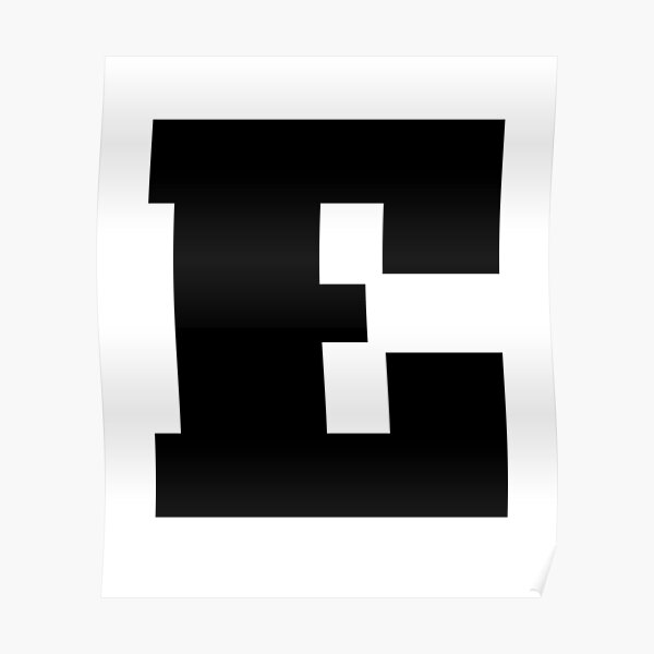 "Alphabet E (Uppercase letter e), Letter E" Poster for Sale by ...