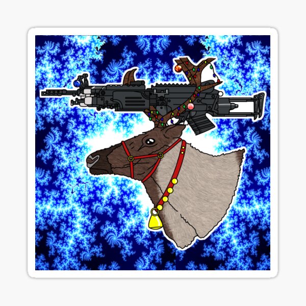 "Machine Gun Donner" Sticker by TheUniqueArtee | Redbubble
