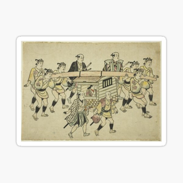 "Procession of a Daimyo" Sticker by woodblockmuseum | Redbubble