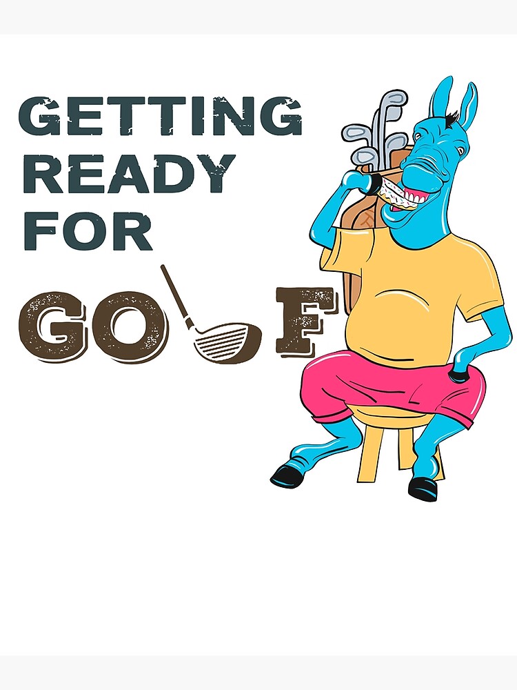 "Golf donkey" Poster by haukepauke | Redbubble
