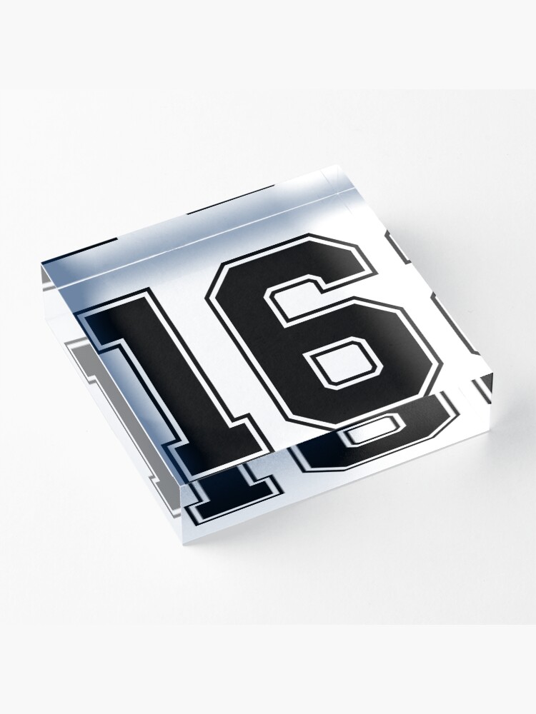 "16 American Football Classic Vintage Sport Jersey Number in black ...
