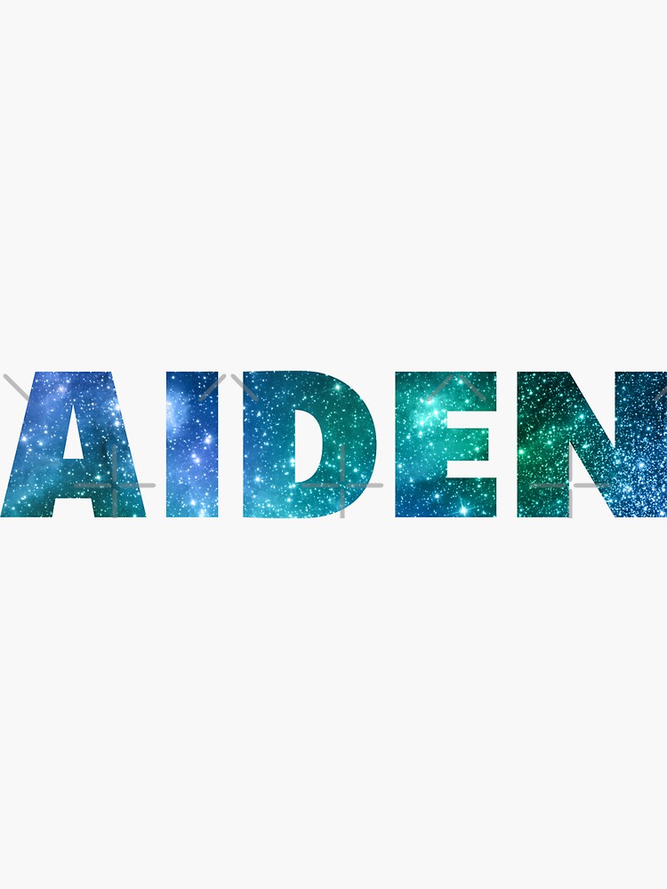 "Aiden" Sticker for Sale by lucy-mac | Redbubble
